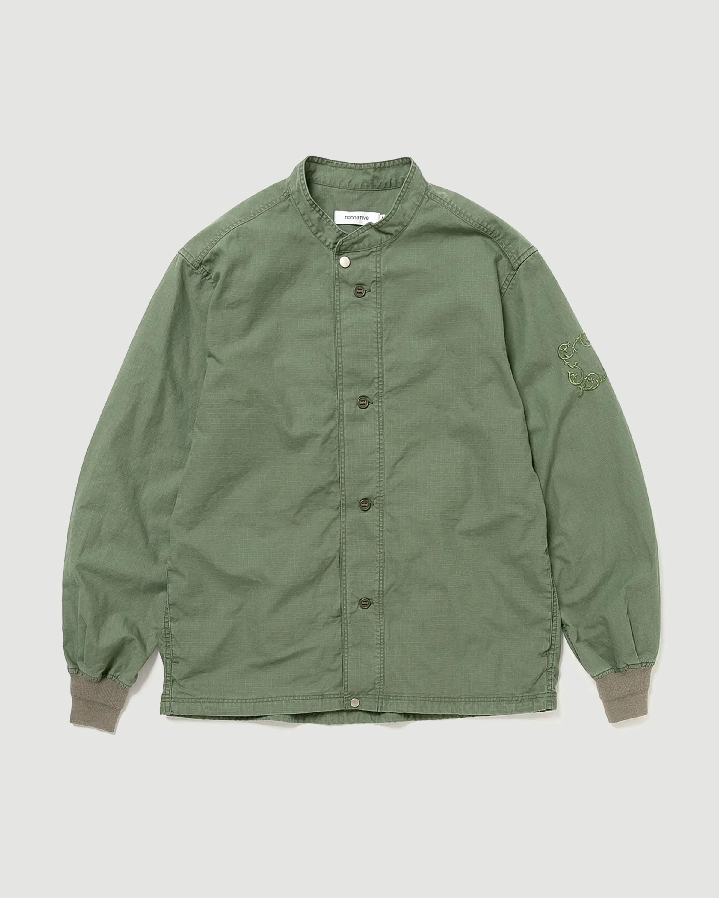 Nonnative – Trooper Shirt Jacket Cotton Ripstop Khaki – Tenue de Nîmes
