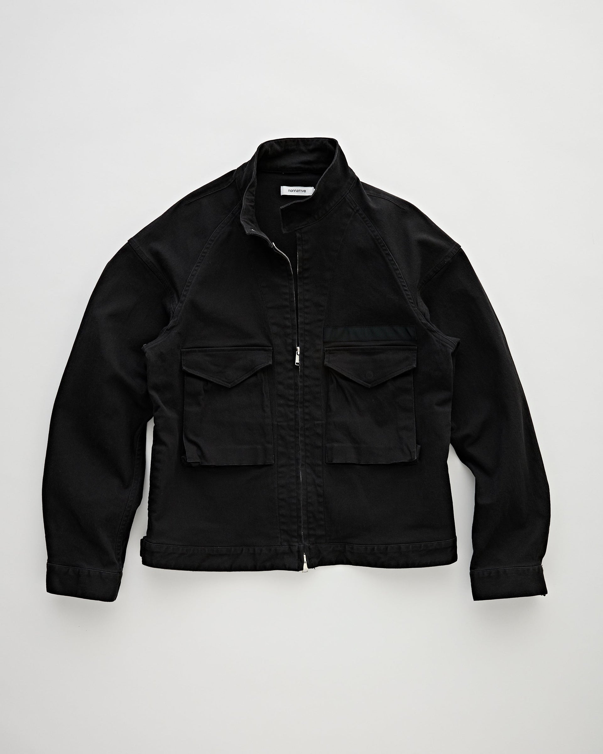 Nonnative – Trooper Short Jacket Cotton Drill Twill Black – Tenue de Nîmes