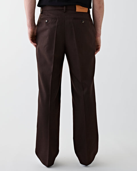 SECOND/LAYER – Relaxed Primo Trousers Brown – Tenue de Nîmes