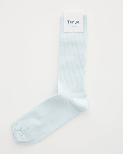 Tenue. – Brera Rib Socks Cielo – Tenue de Nîmes