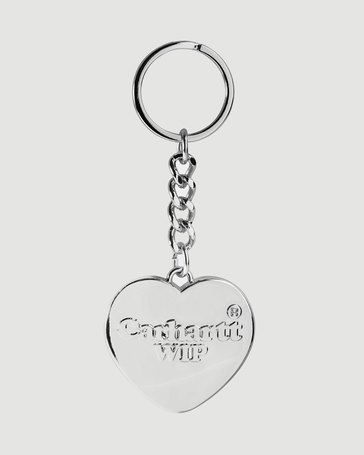 Carhartt WIP – Heart KeyChain Silver – Tenue de Nîmes