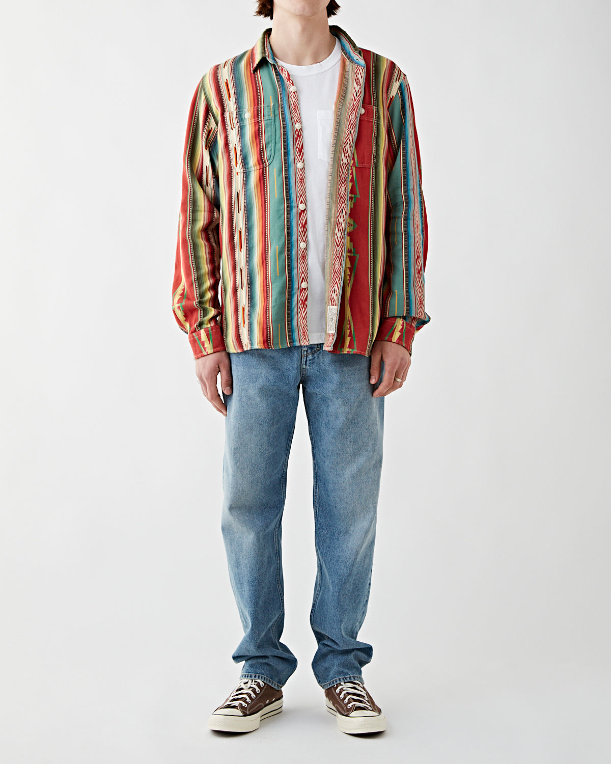 RRL – Farrell Sport Shirt Red – Tenue de Nîmes